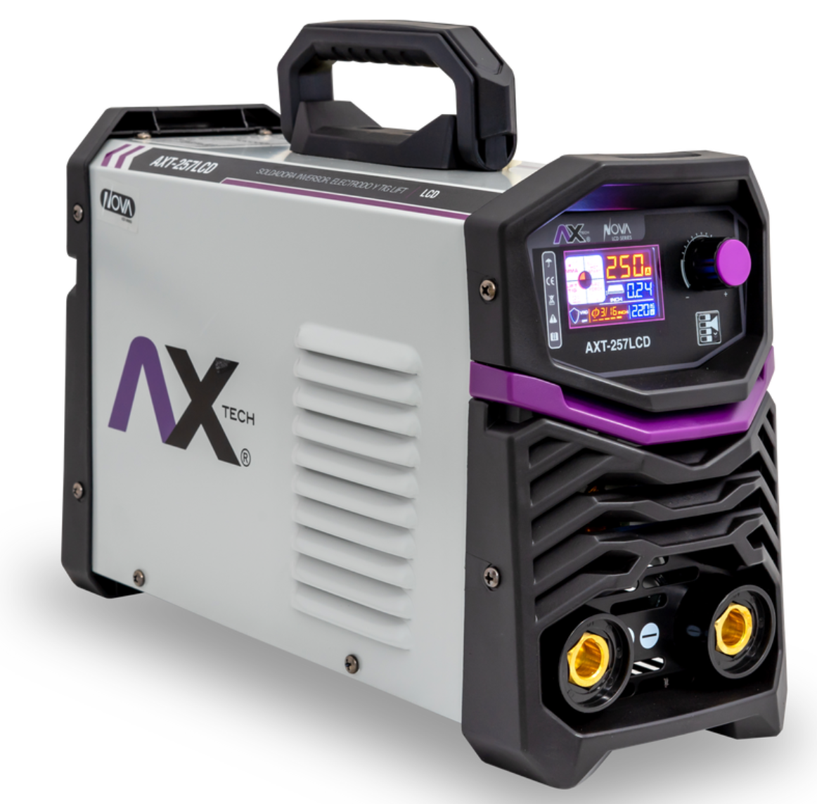 Soldadora Inversor Axtech AXT-257LCD 110-220 V – HerramientaElectrica.Mx