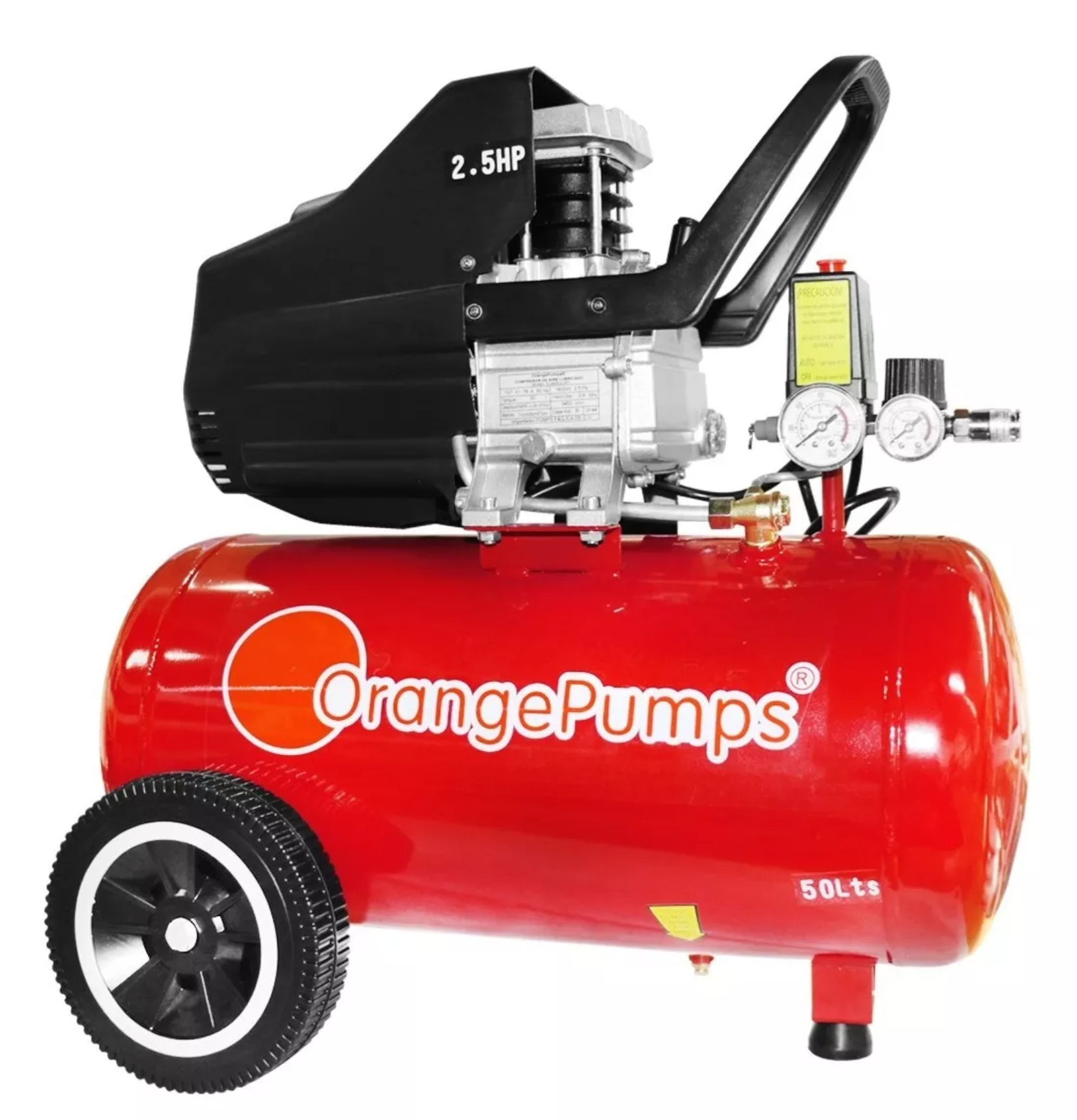 Compresor de aire eléctrico portátil Orange Pumps SGBM50L-KIT 50L 2hp – HerramientaElectrica.Mx