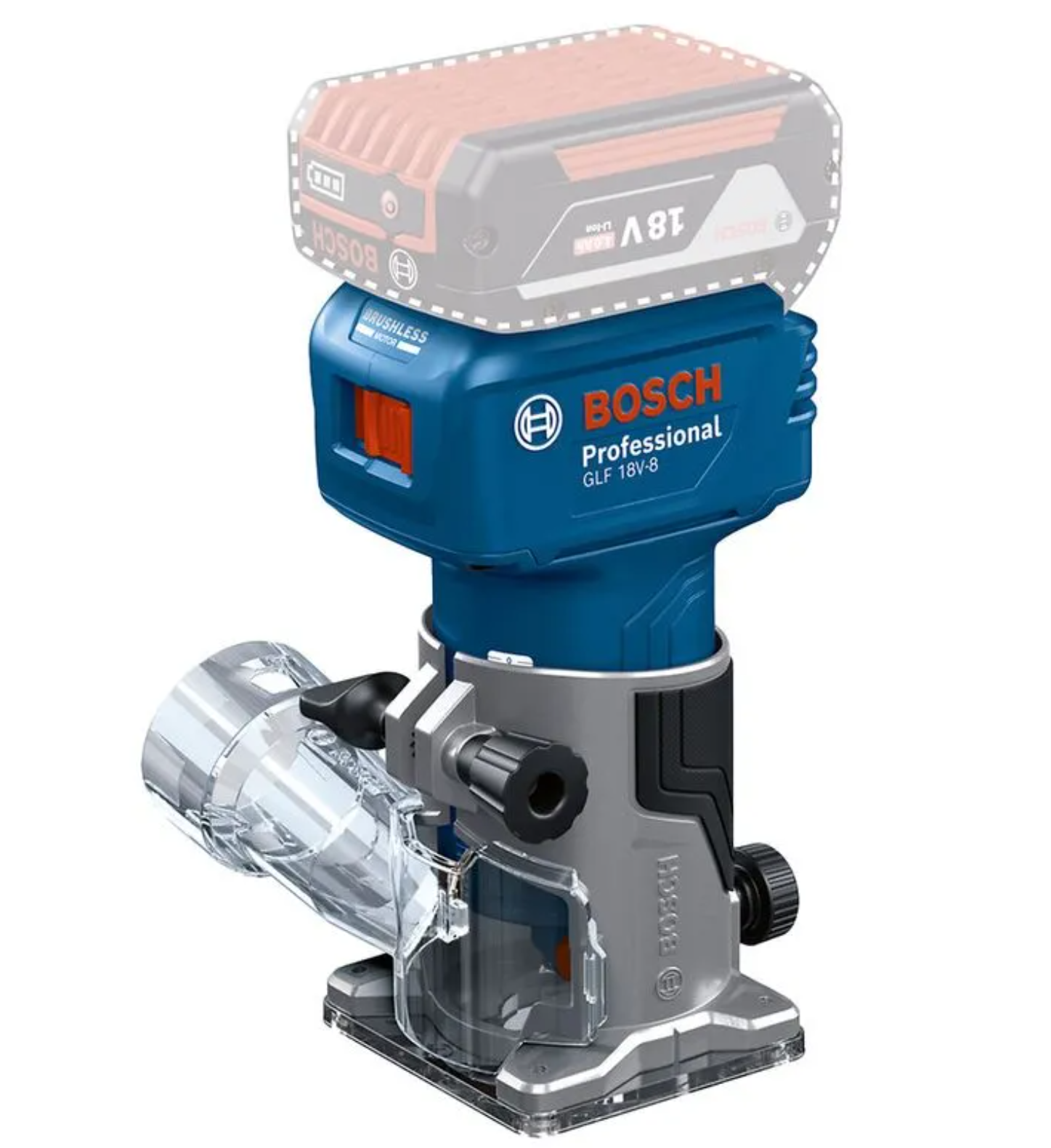 Router de Palma 18v Bosch Fresadora de mano a GLF 18V-8 ...