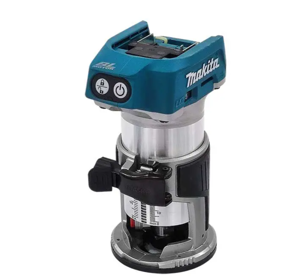 Kit Router Rebajadora 18V Brushless Makita DRT50RTJX9 + Atornillador ...