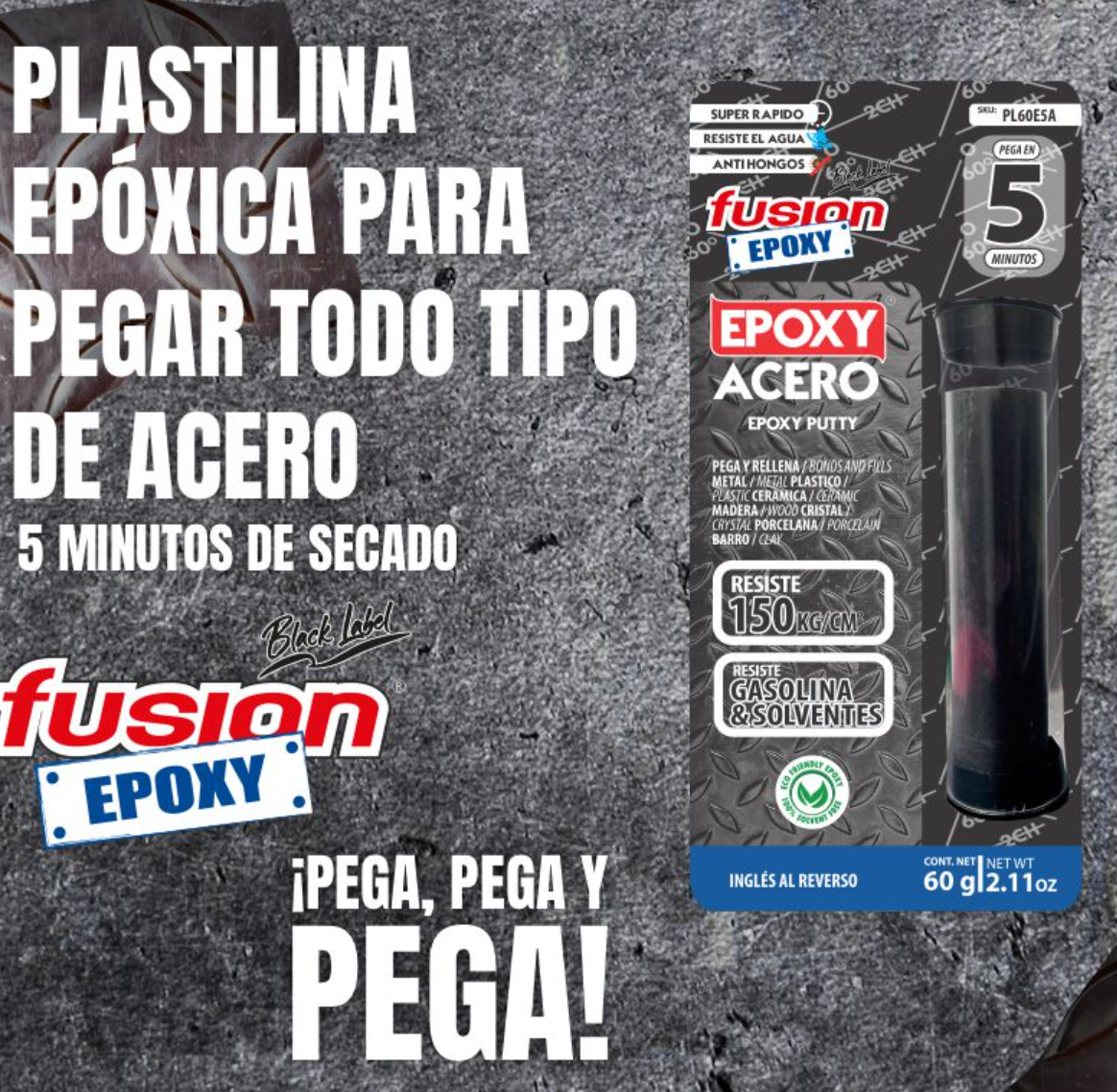 Plastilina Epoxica para pegar todo tipo de Acero – HerramientaElectrica.Mx