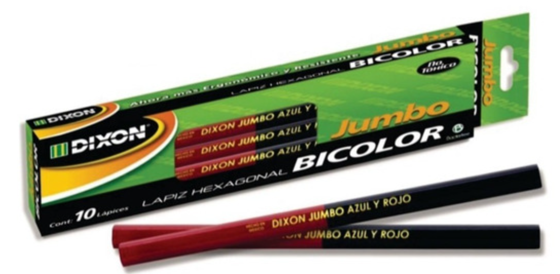 Lápiz Bicolor Dixon Jumbo – HerramientaElectrica.Mx