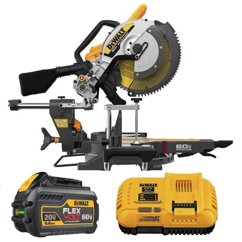 Sierra de Inglete Brushless Dewalt 60V DCS781B FLEXVOLT ...